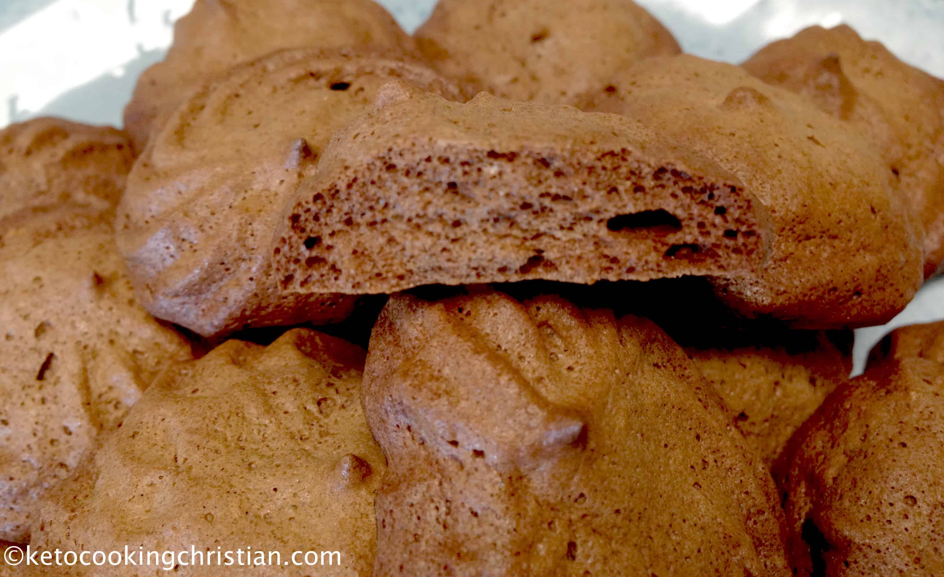 Mocha Meringue Cookies - Keto Cooking Christian
