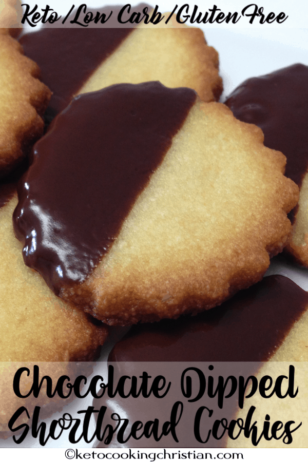 Chocolate Dipped Shortbread Cookies - Keto, Low Carb & Gluten Free ...