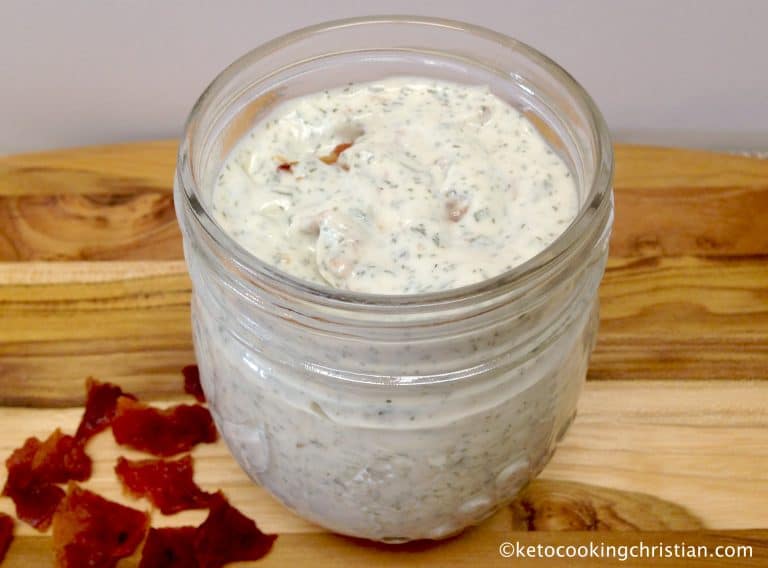 Bacon Ranch Dressing and Dip - Keto Cooking Christian