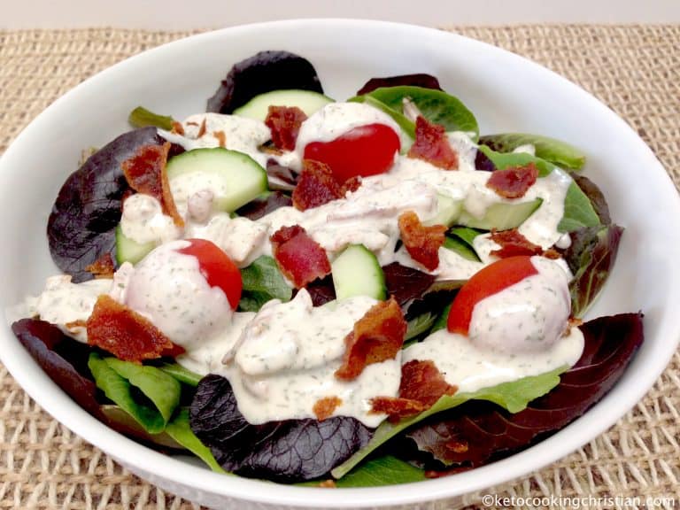 Bacon Ranch Dressing and Dip - Keto Cooking Christian