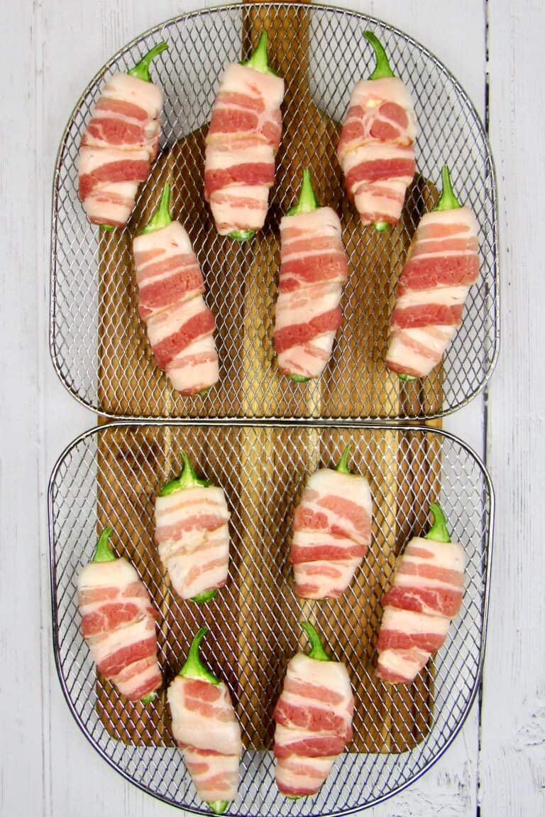 Air Fryer Bacon Wrapped Jalapeño Poppers Keto Cooking Christian