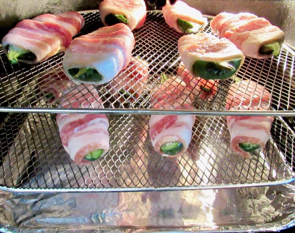 Air Fryer Bacon Wrapped Jalapeño Poppers Keto Cooking Christian