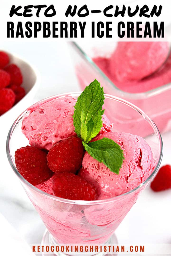 No-Churn Raspberry Keto Ice Cream - Keto Cooking Christian
