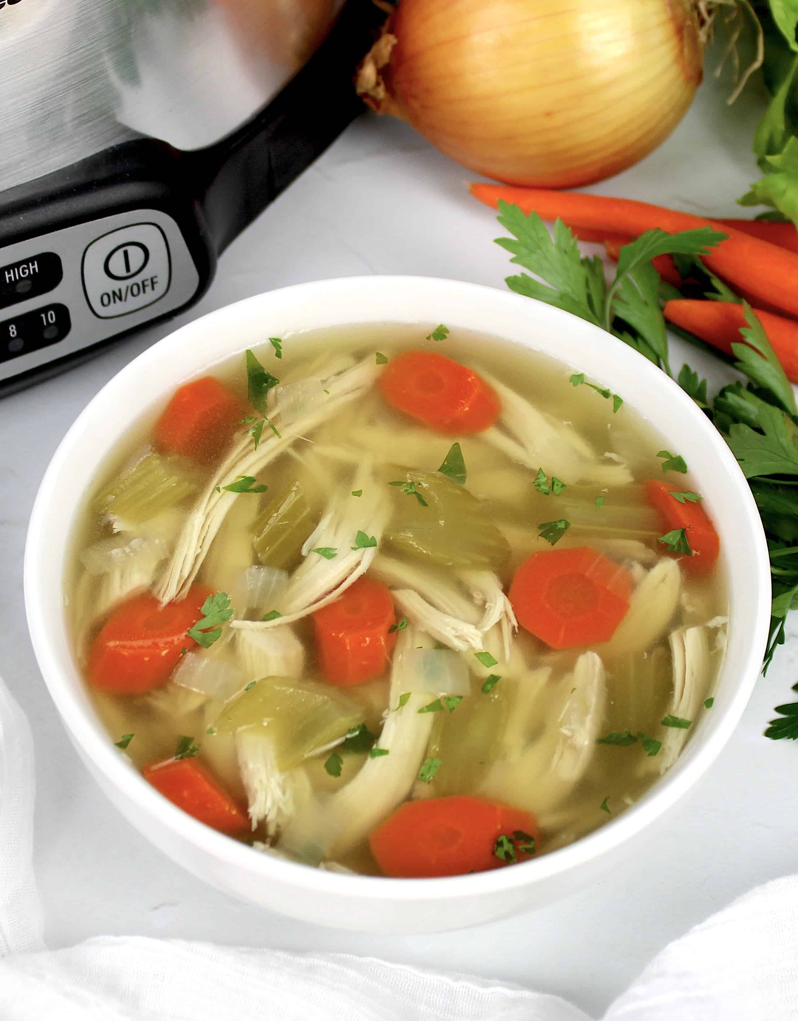 Slow Cooker Chicken Soup - Keto Cooking Christian