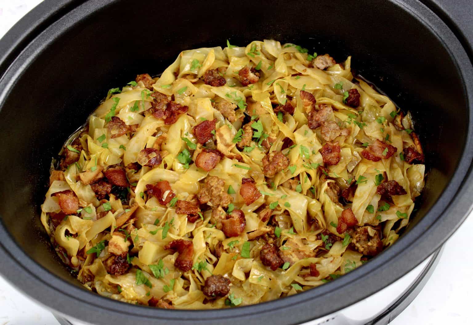 Slow Cooker Cabbage - Keto Cooking Christian