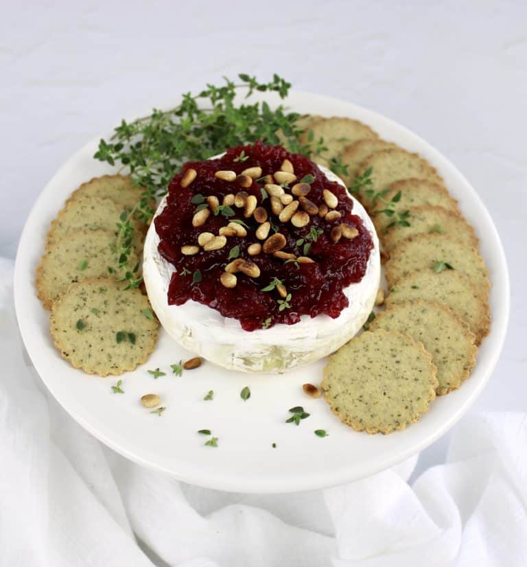 Baked Brie with Cranberry - Keto Cooking Christian