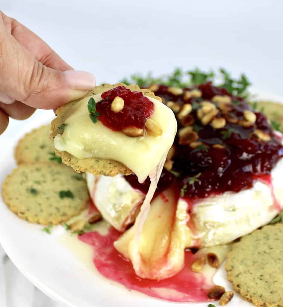 Baked Brie with Cranberry - Keto Cooking Christian