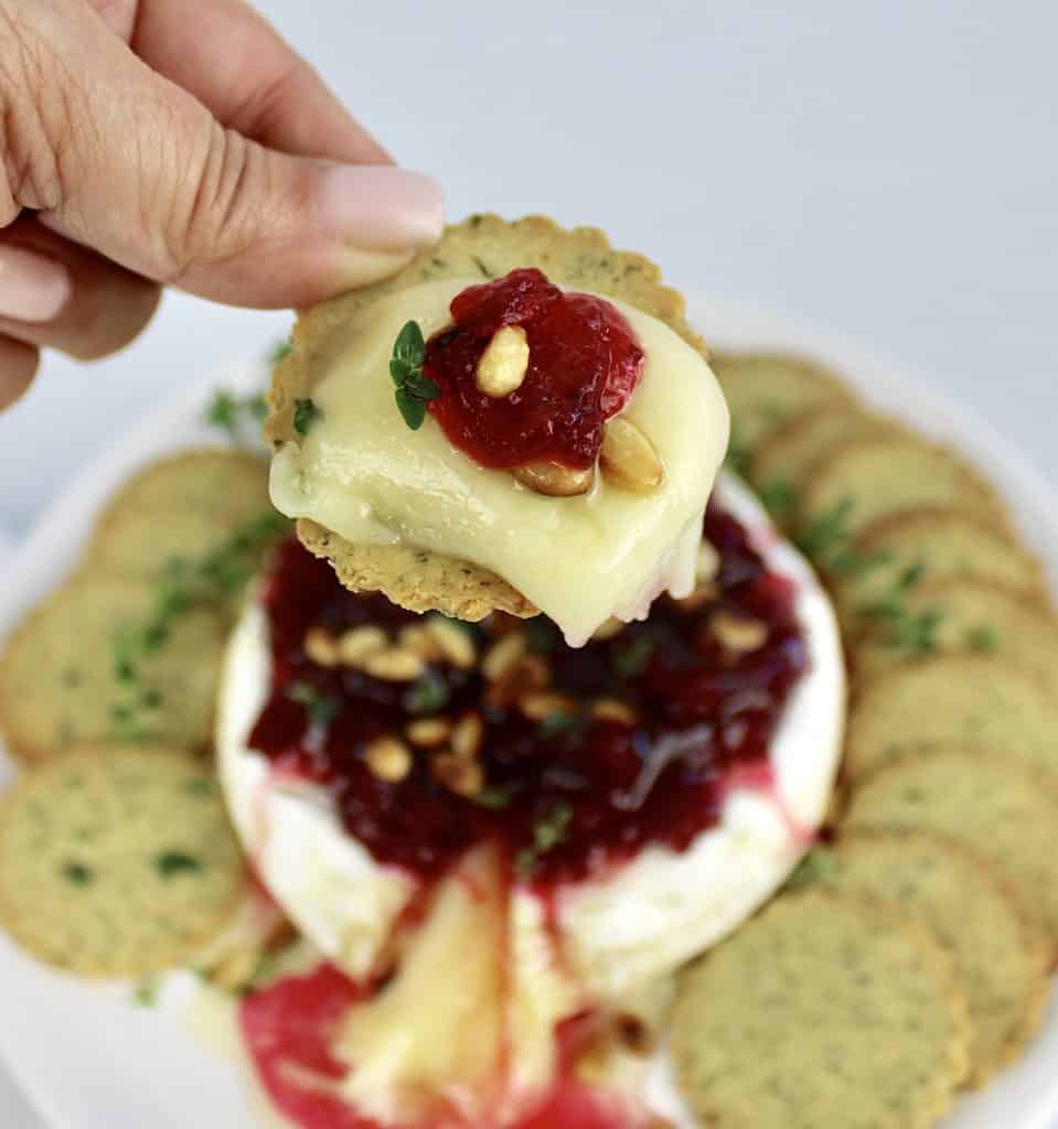 Baked Brie with Cranberry - Keto Cooking Christian