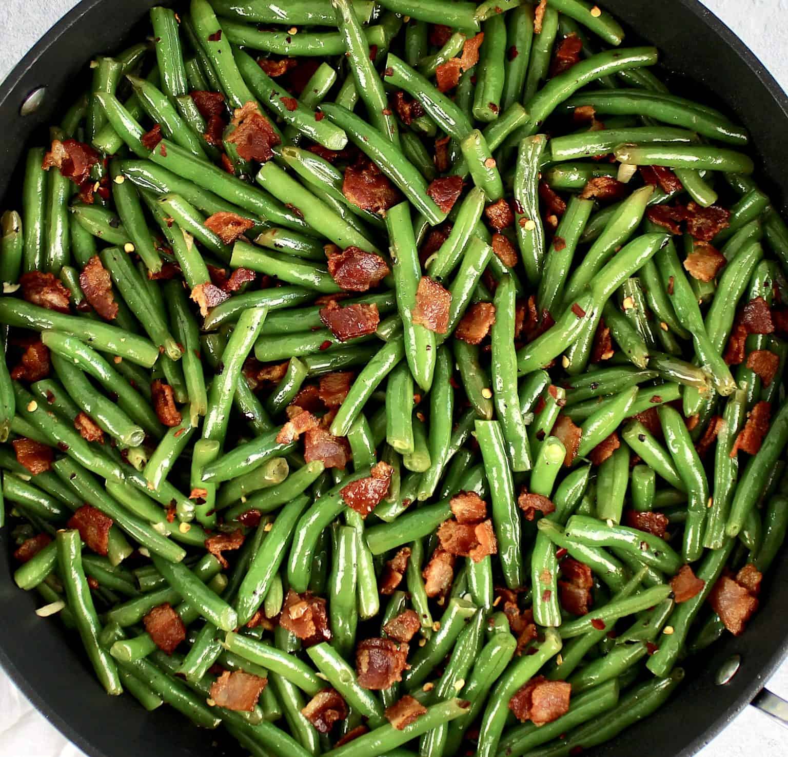 Green Beans with Bacon - Keto Cooking Christian