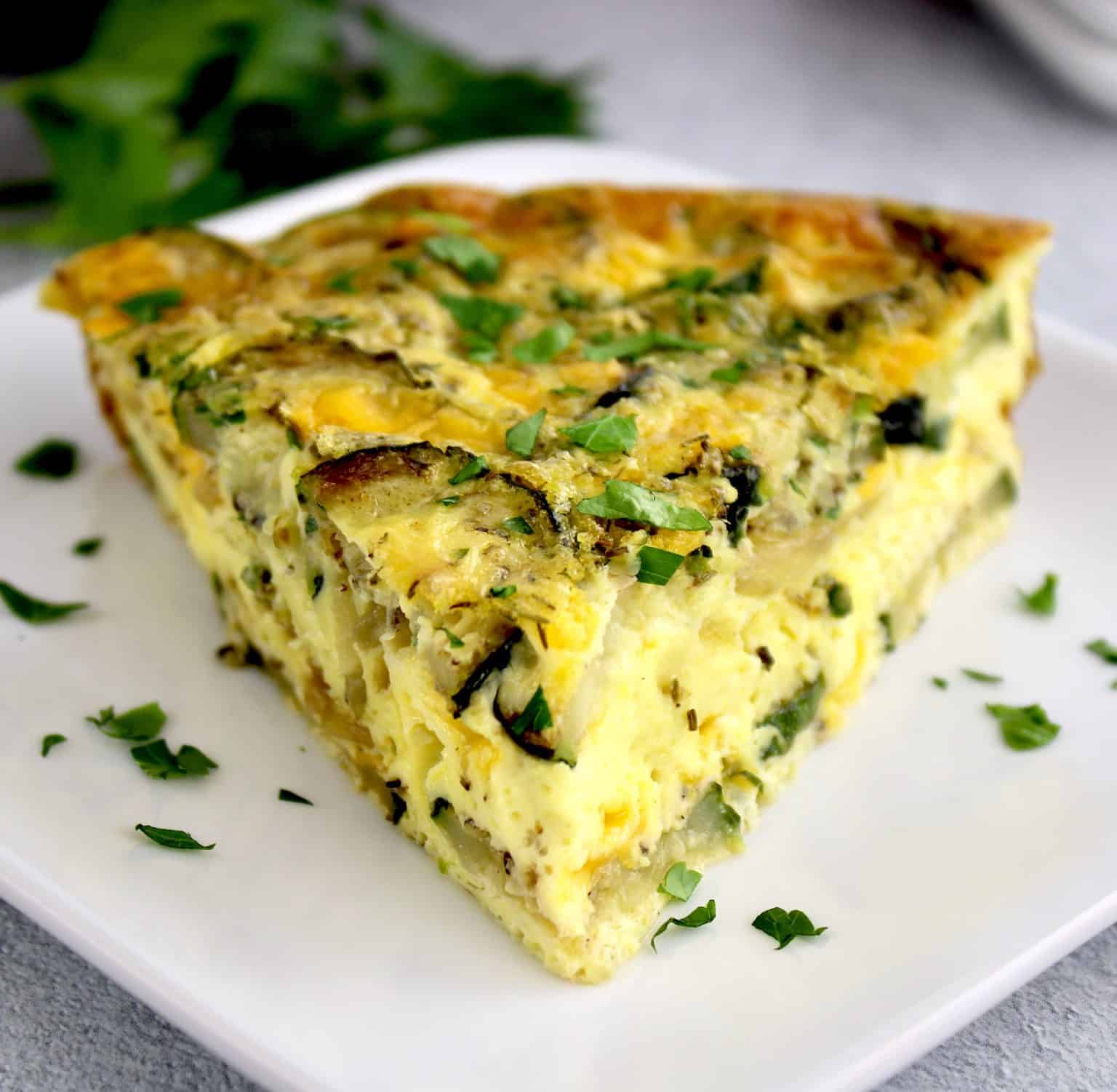 Crustless Zucchini Quiche - Keto Cooking Christian