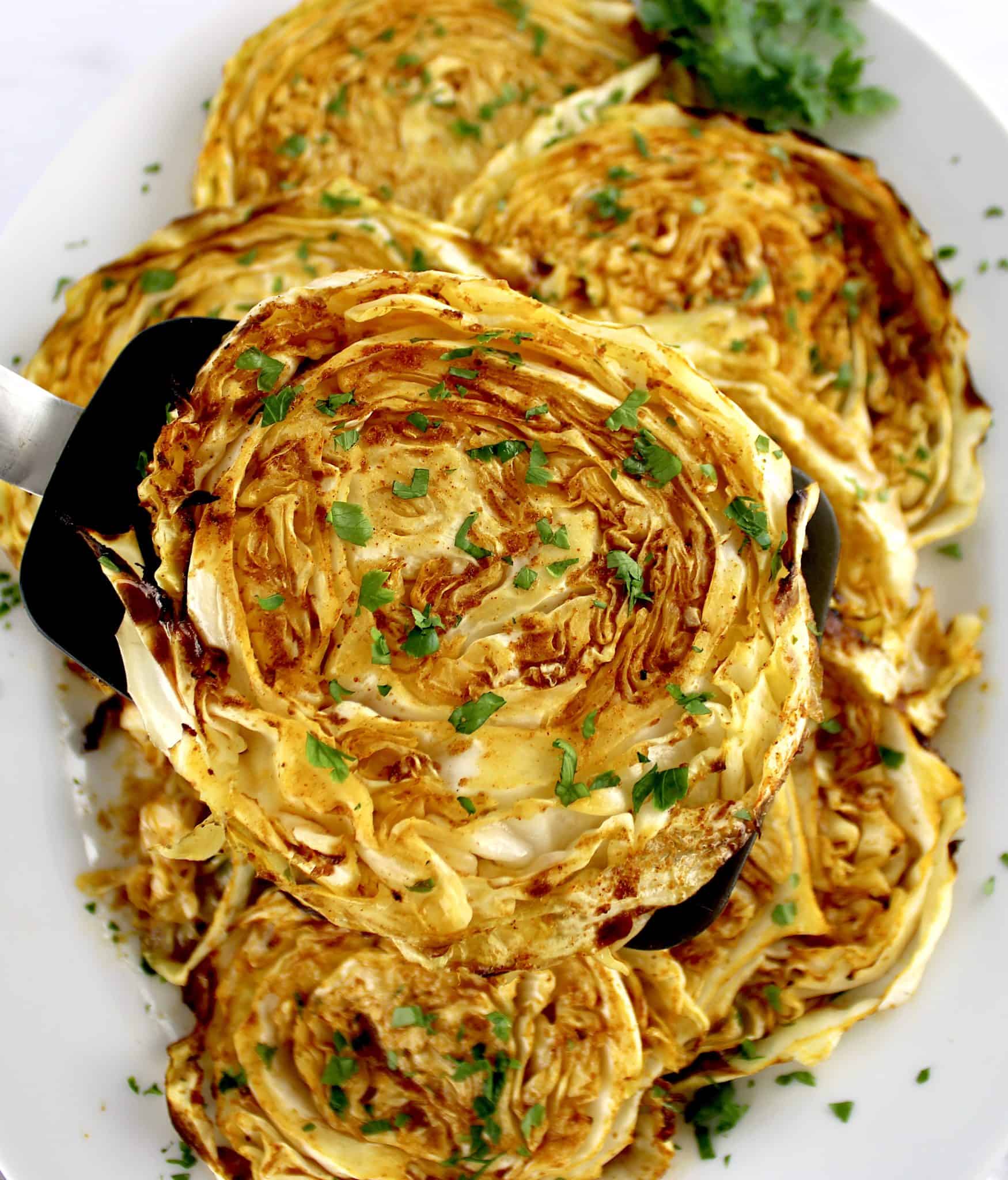 Roasted Cabbage Steaks Keto Cooking Christian