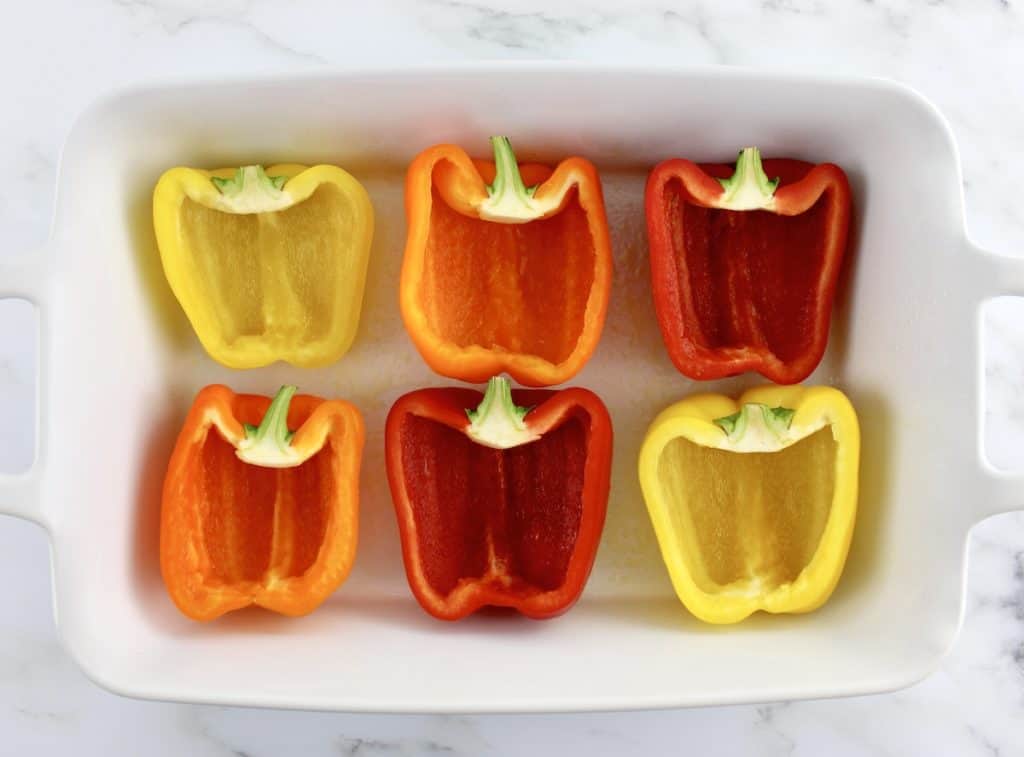 Spinach Artichoke Stuffed Peppers - Keto Cooking Christian