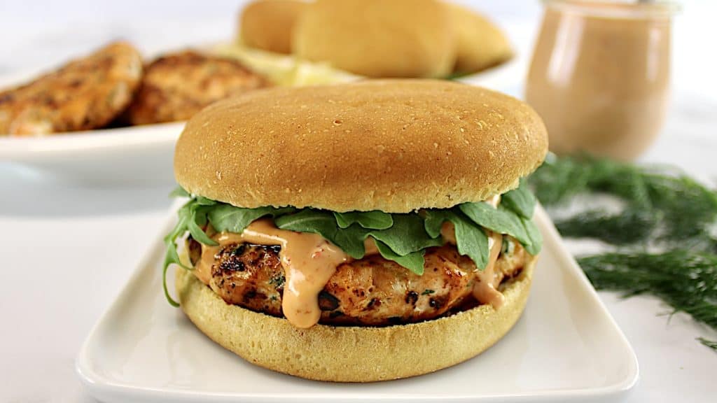 Boom Boom Salmon Burgers - Keto Cooking Christian