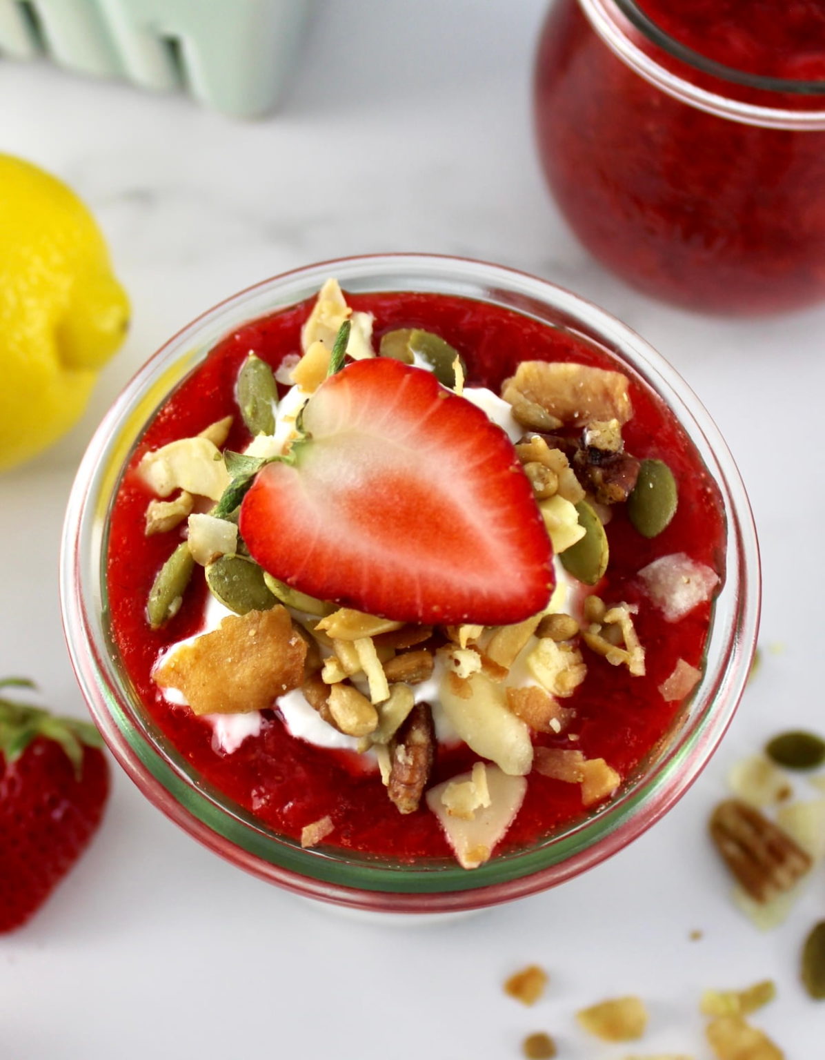 Keto Strawberry Granola Parfaits - Keto Cooking Christian