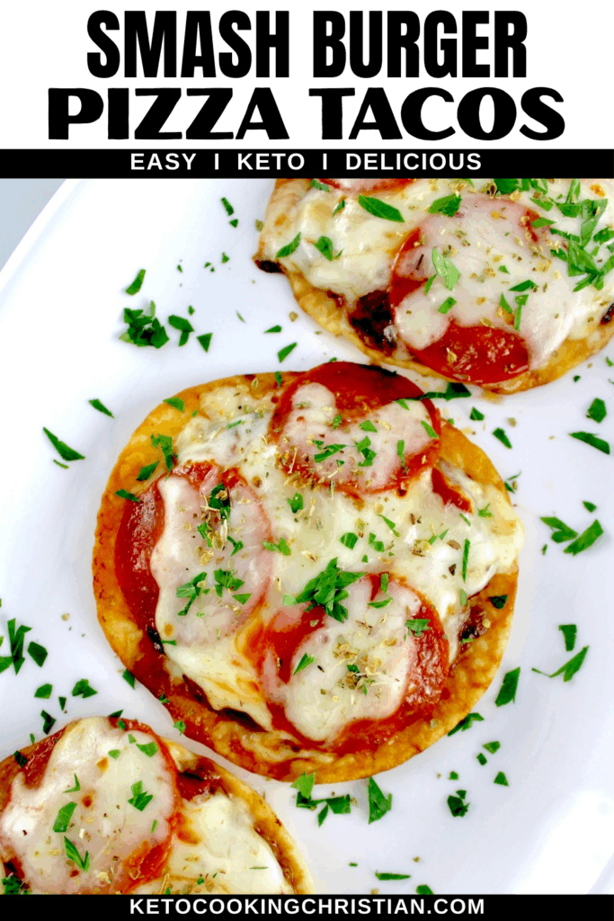 Smash Burger Pizza Tacos - Keto Cooking Christian